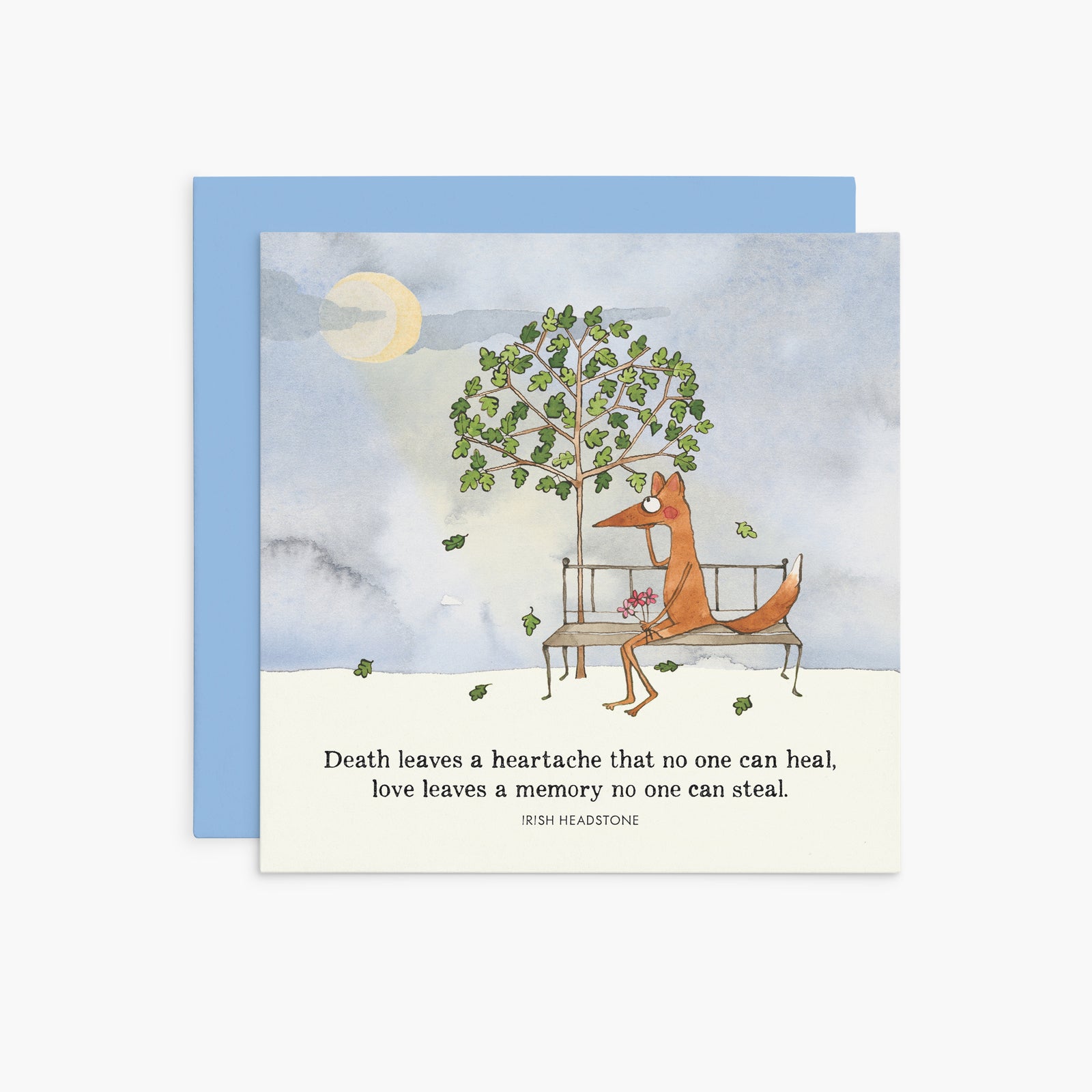 K363 - Death leaves a heartache - Twigseeds Sympathy Card – Twigseeds Pty Ltd (Australia)