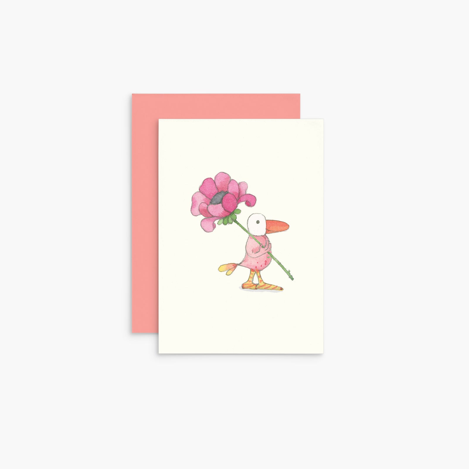 Twigseeds Mini Card - Bird with flower – Twigseeds Pty Ltd (Australia)